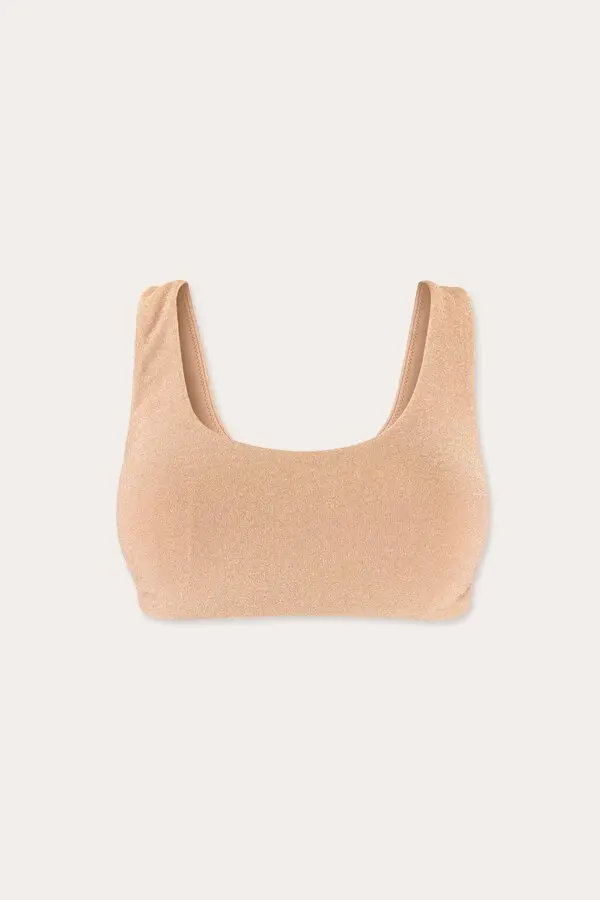 Ramy Brook Enya Metallic Bikini Top
