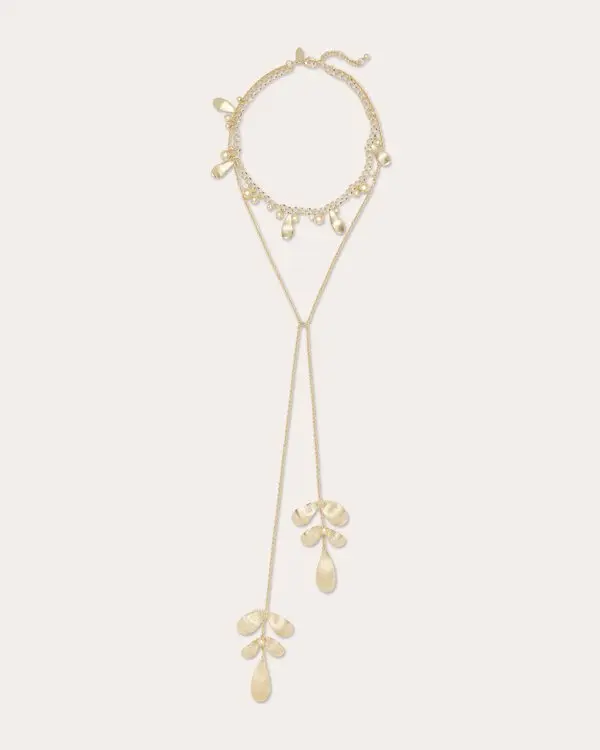 Ramy Brook Anya Flower Lariat Necklace