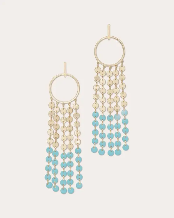 Ramy Brook Miraya Enamel Chandelier Earrings