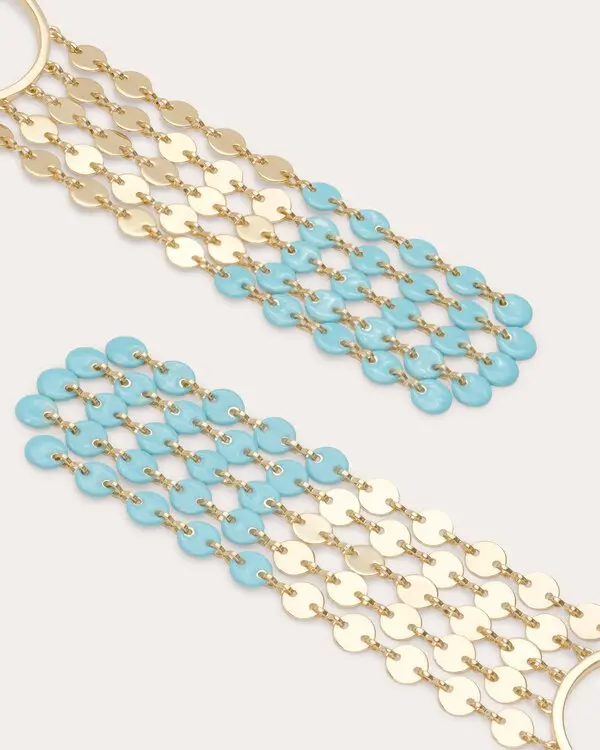 Ramy Brook Miraya Enamel Chandelier Earrings