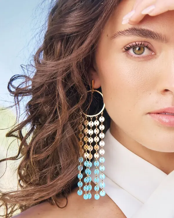 Ramy Brook Miraya Enamel Chandelier Earrings