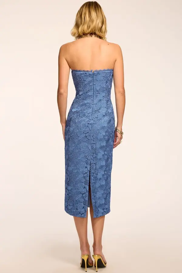Ramy Brook Tessa Lace Strapless Midi Dress