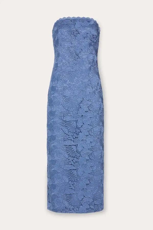 Ramy Brook Tessa Lace Strapless Midi Dress