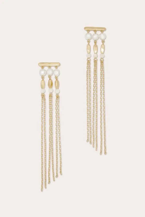 Ramy Brook Viona Pearl Earrings - Gold