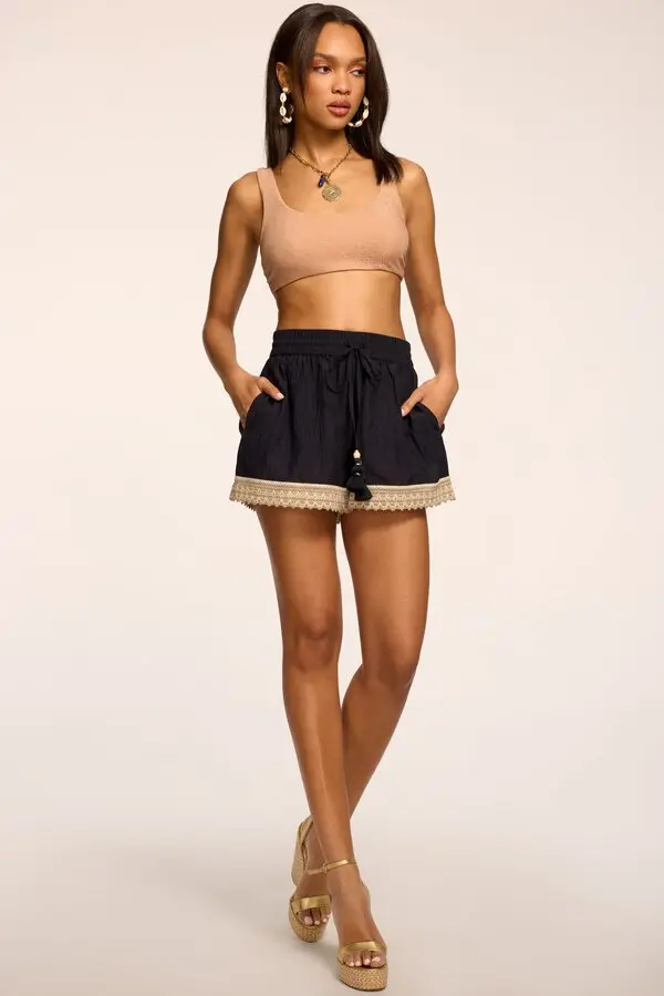 Ramy Brook Adrienne Embroidered Mini Coverup Short