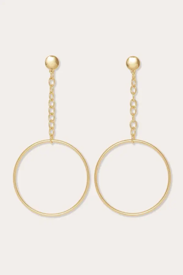 Ramy Brook Lea Teardrop Hoop Earrings - Gold