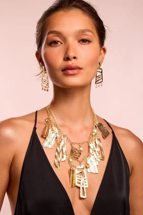 Ramy Brook Elina Geometric Statement Necklace