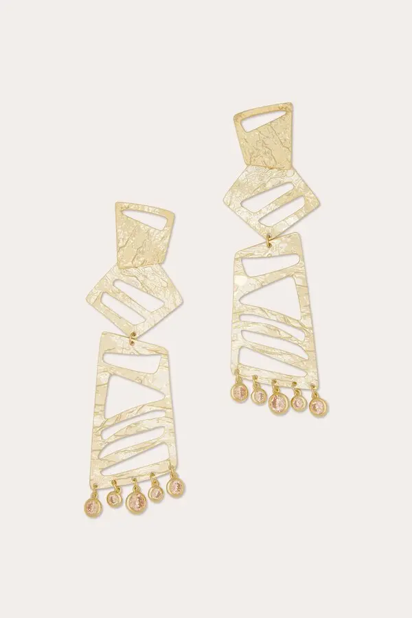 Ramy Brook Elina Geometric Statement Earrings - Gold