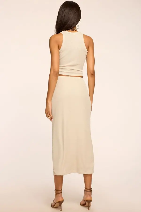Ramy Brook Jade Lurex Knit Midi Skirt