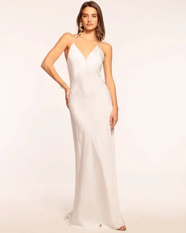 Ramy Brook Caspe V-neck Gown