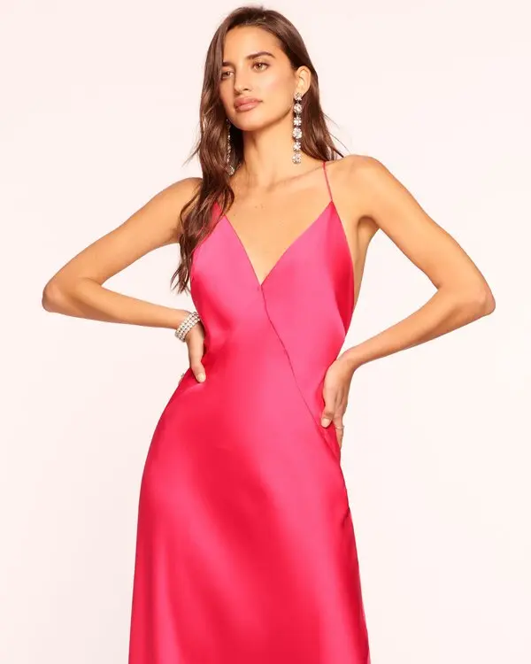 Ramy Brook Caspe V-neck Gown