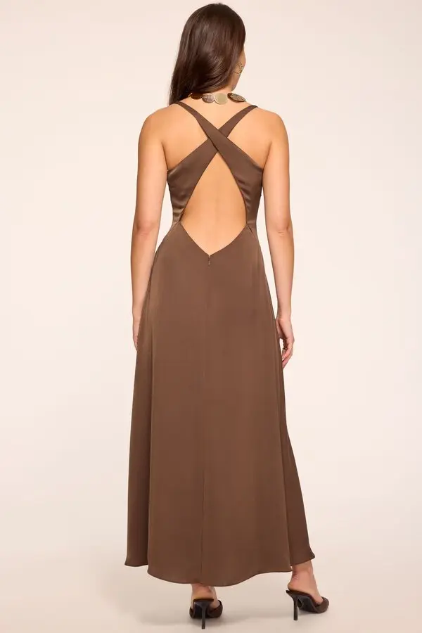 Ramy Brook Mckenzie Tie Front Midi Dress