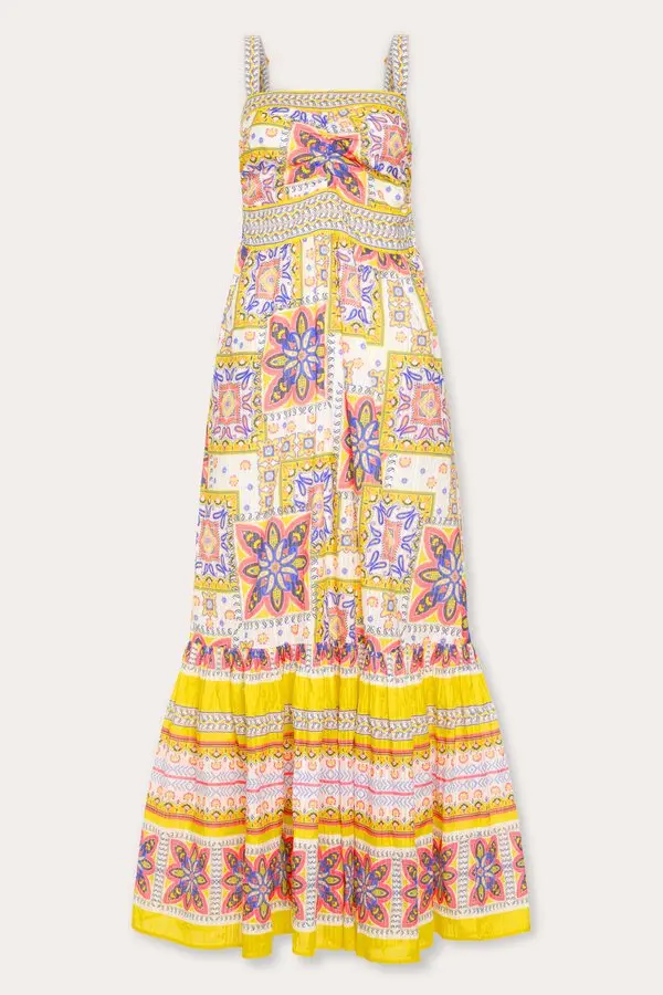 Ramy Brook Alora Printed Cotton Maxi Dress