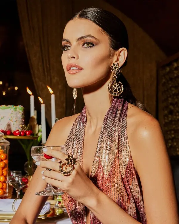 Ramy Brook Starlett Mirrored Earrings