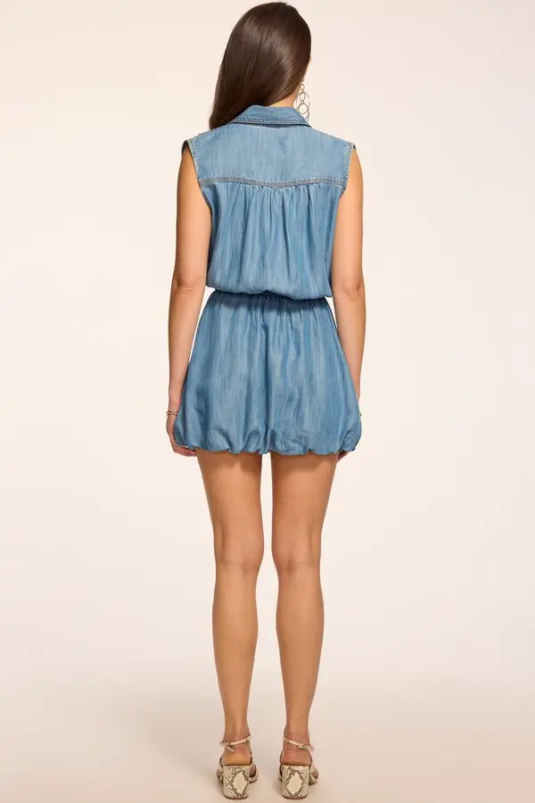 Ramy Brook Mireya Chambray Mini Dress