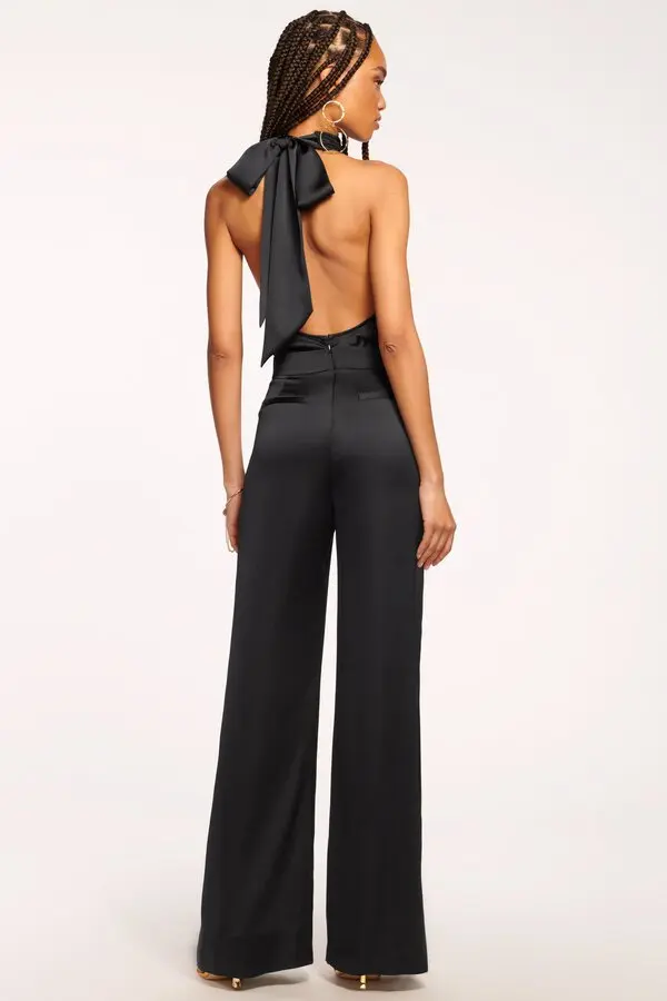Ramy Brook Tatiana Wide Leg Halter Jumpsuit