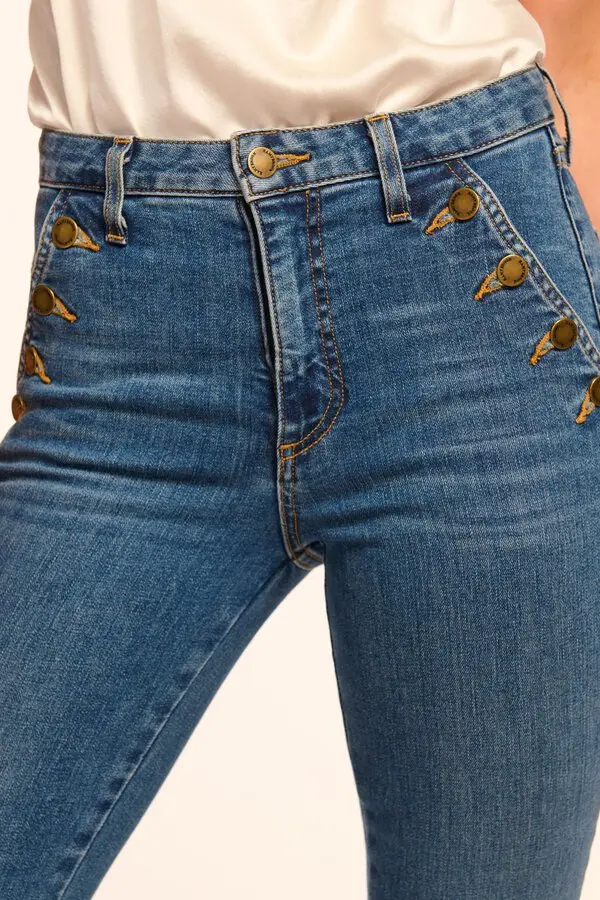 Ramy Brook Helena High-rise Flare Jean