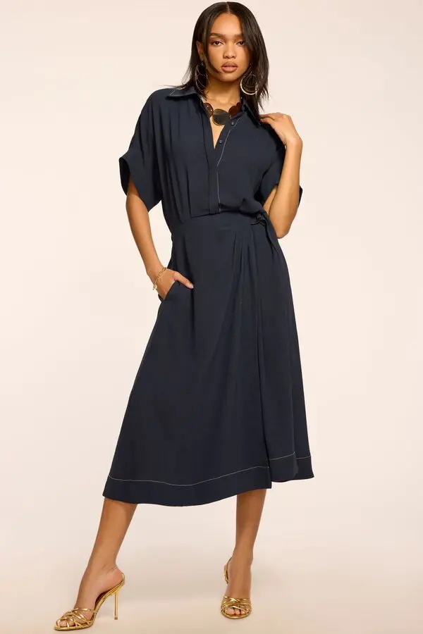 Ramy Brook Sonnet Embroidered Midi Dress