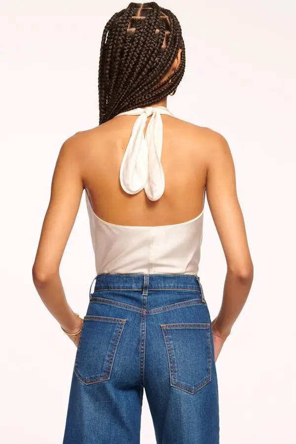 Ramy Brook Harriet Silk Halter Tank Top