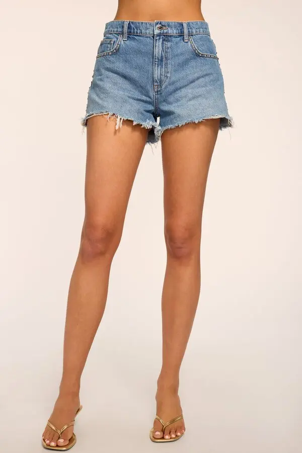 Ramy Brook Bria Studded Denim Short