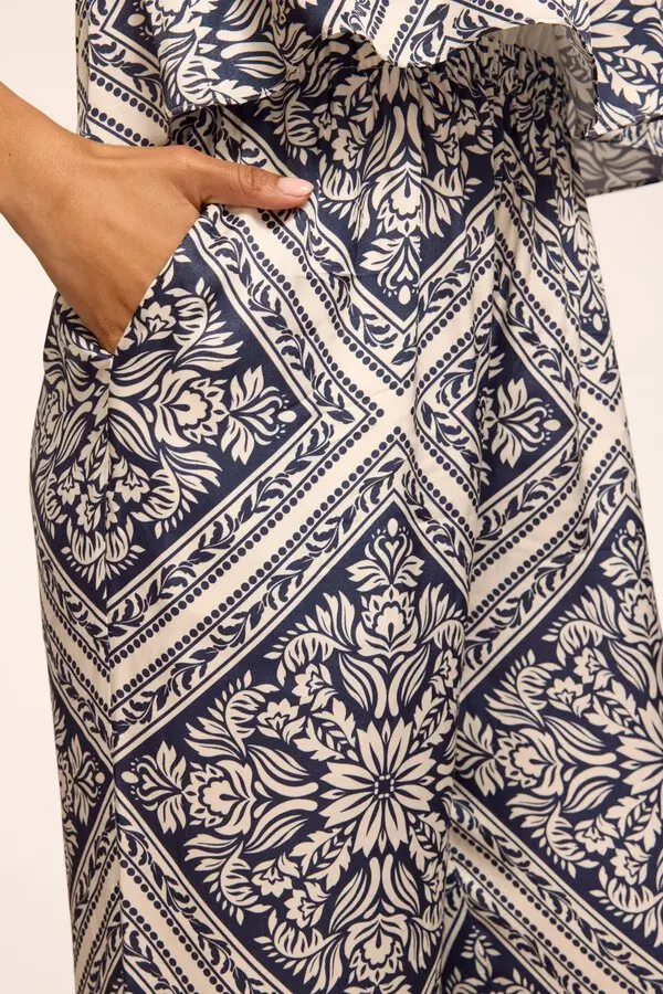 Ramy Brook Thadia Printed Strapless Jumpsuit