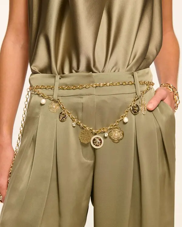 Ramy Brook Oscar Pleated Wide Leg Pant