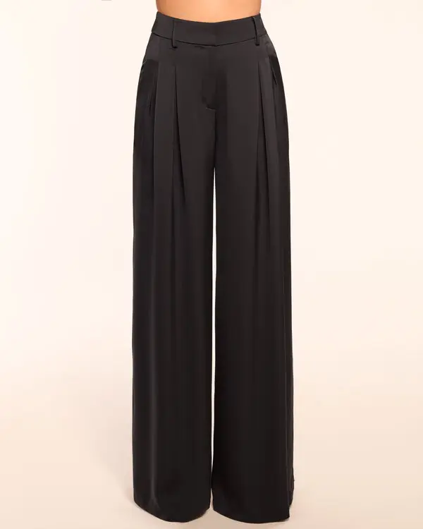 Ramy Brook Oscar Pleated Wide Leg Pant
