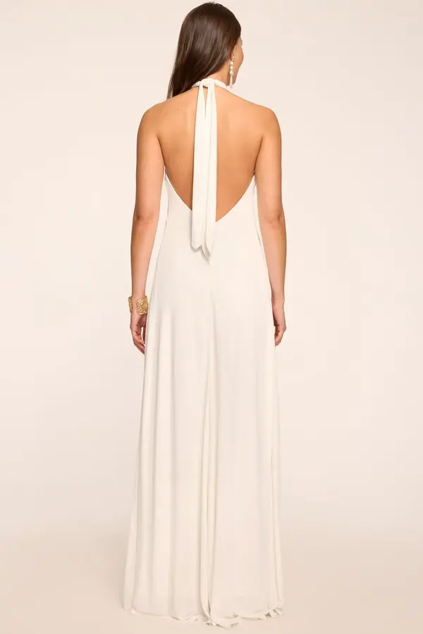 Ramy Brook Meredith Embellished High Neck Gown