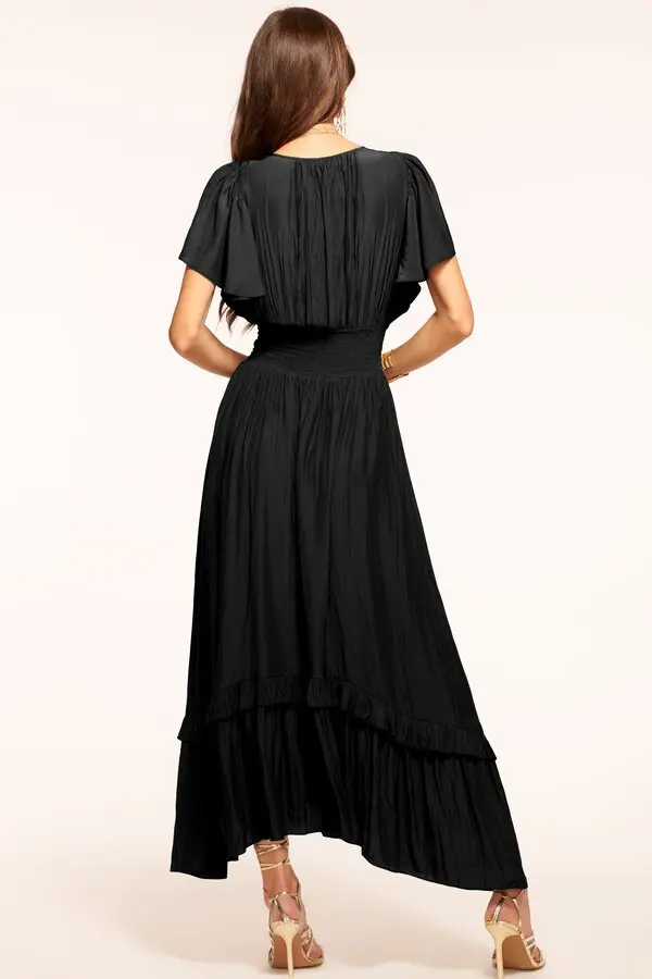 Ramy Brook Joanie Short Sleeve Maxi Dress