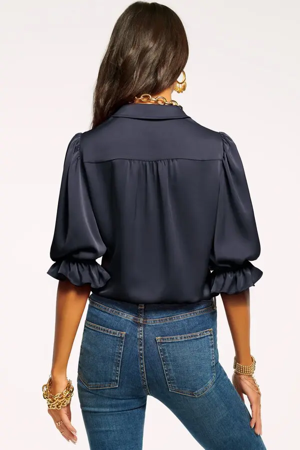 Ramy Brook Dina Button Down Bodysuit