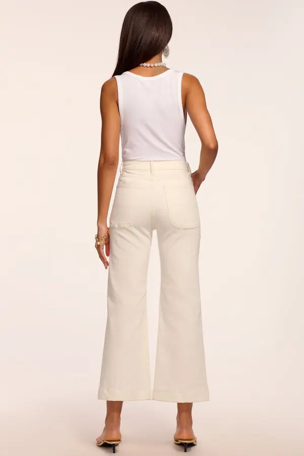 Ramy Brook Clifford Cropped Wide Leg Jean