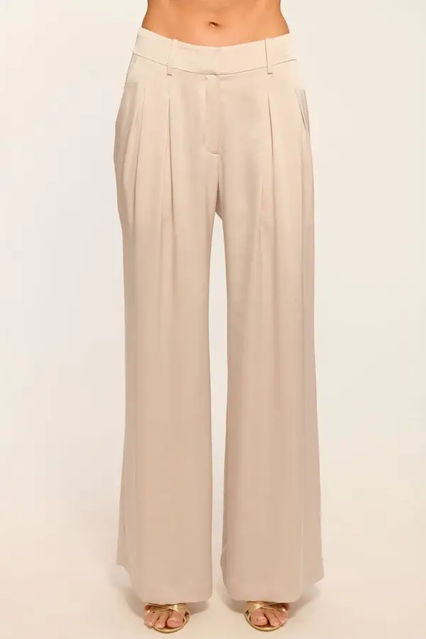 Ramy Brook Oscar Pleated Wide Leg Pants
