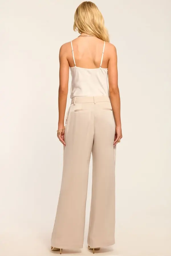 Ramy Brook Oscar Pleated Wide Leg Pants