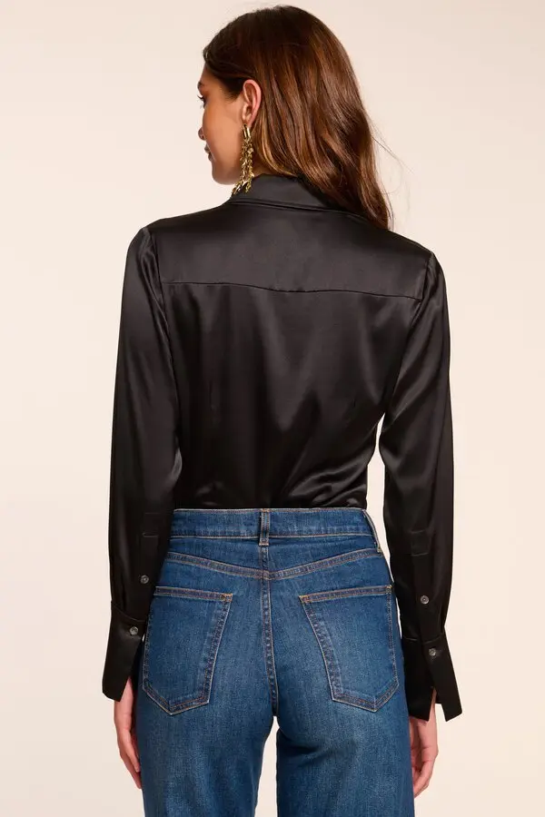 Ramy Brook Victoria Silk Button Down Blouse