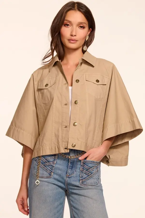 Ramy Brook Beatrice Canvas Jacket - Sandstone