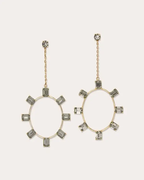 Ramy Brook Alanna Stone Drop Earrings - Gold Graphite