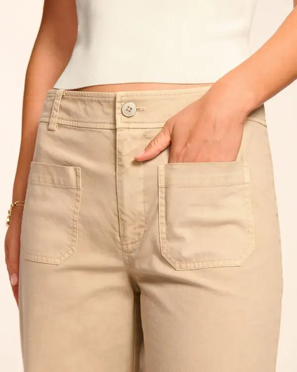 Ramy Brook Giselle Canvas Wide Leg Pant