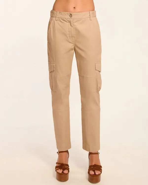 Ramy Brook Isabelle Canvas Ankle Length Pant - Sandstone