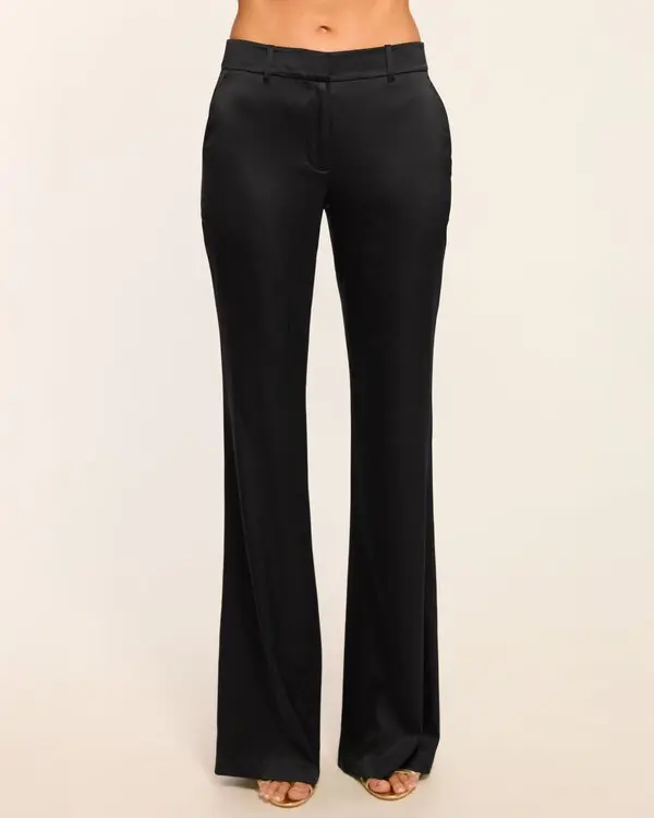 Ramy Brook Vivienne Silk Flare Pant - Black