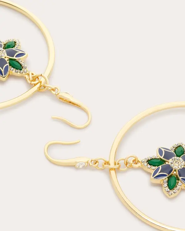 Ramy Brook Camila Flower Charm Earrings
