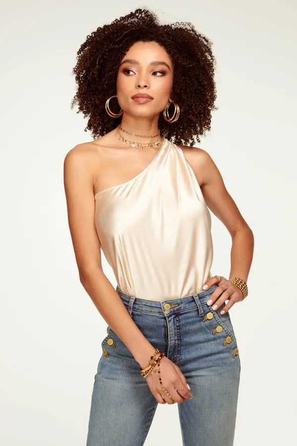Ramy Brook Harriet Silk Halter Tank Top