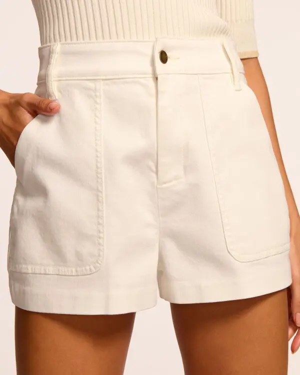 Ramy Brook Hilary High Waisted Denim Mini Short