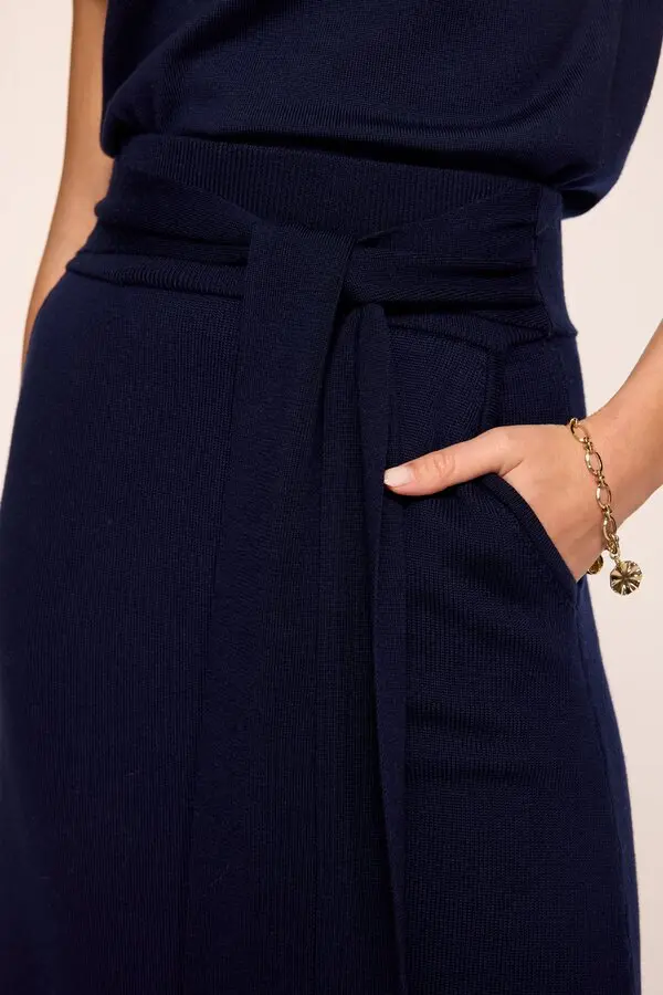 Ramy Brook Abby Knit Midi Wrap Skirt