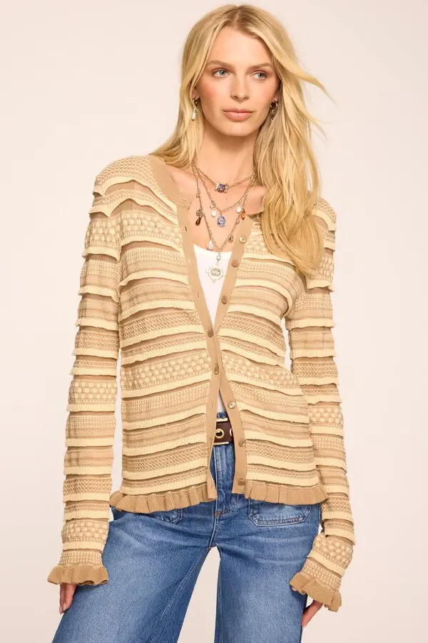 Ramy Brook Callie Ribbed Knit Cardigan