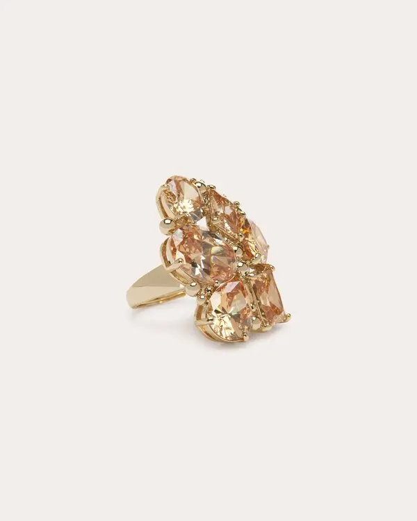 Ramy Brook Lizzy Gemstone Cocktail Ring - Champagne