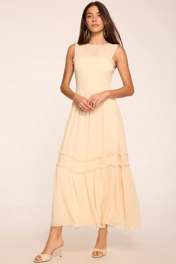 Ramy Brook Mila Smocked Midi Dress