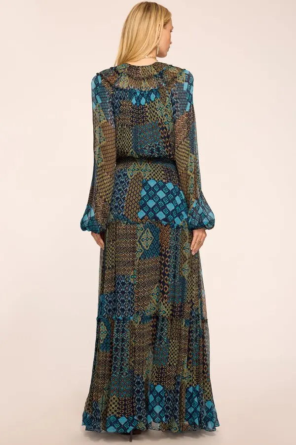 Ramy Brook Autumn Printed Long Sleeve Dress
