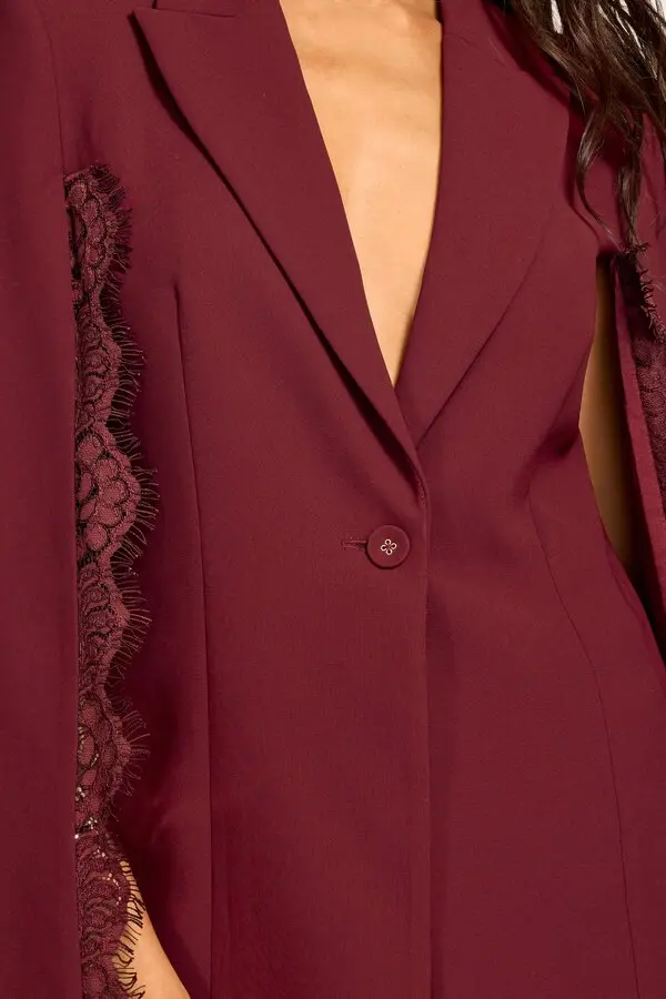 Ramy Brook Lucinda Lace Tailored Cape