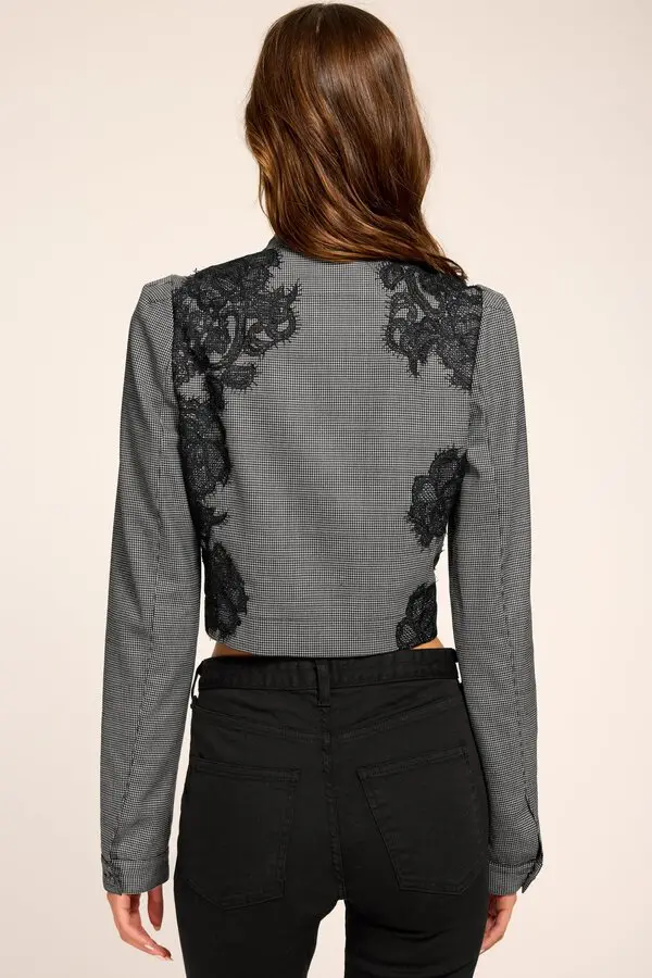 Ramy Brook Elsa Printed Lace Jacket