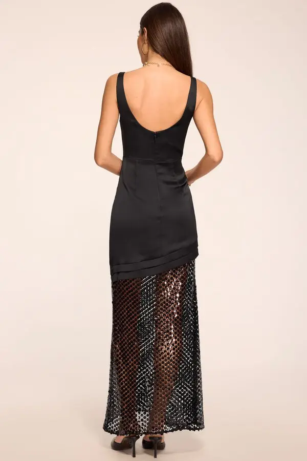 Ramy Brook Blossom Sequin Combo Gown